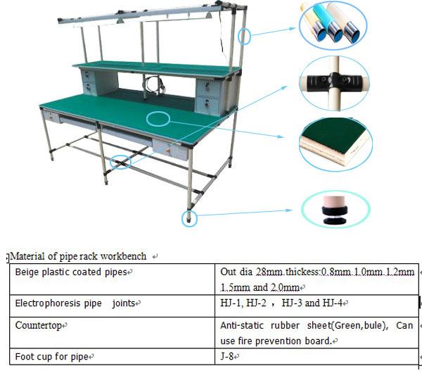 Pipe Rack System Vertical Pipe Cross Connector Black Coated Metal Pipe ...