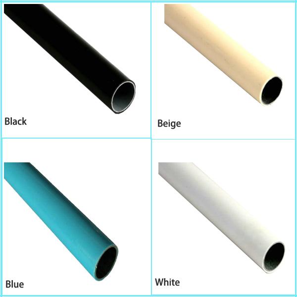 Black Eco-Friendly Anti-static Lean Pipe Plastic Coated Steel Pipe For ...
