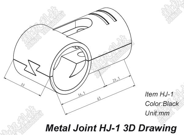 Adjustable Metal Joint for Pipe Rack , Thickness 23mm T-Type Black ...