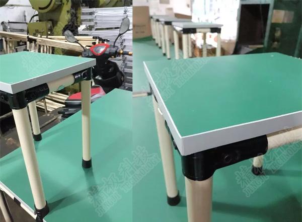 Adjustable Metal Joint For Pipe Rack Thickness 23mm T Type Black Tubing ...