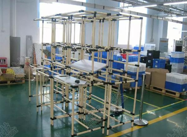 180 Degree Rotation Lean Steel Pipe Joints Fixed Line Bar Flexible Pipe ...