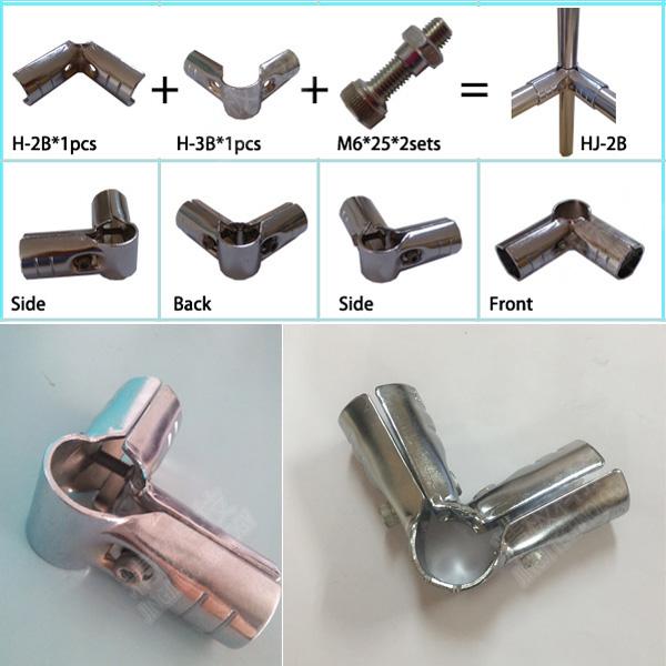Chrome 90 Degree Vertical Metal Joint Chrome Pipe Connectors For ESD ...
