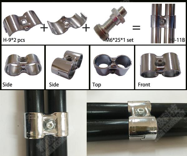 Metal Anti static Reinforcing Parallel Joint Double Fitting For Flow ...