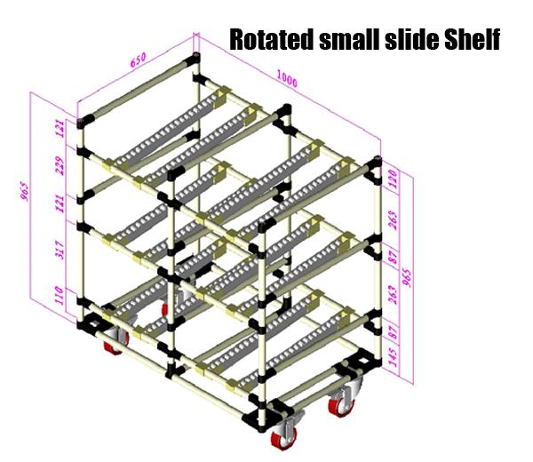 Aluminum Roller Track Flow Rail Roller Gravity Conveyor With PE Rollers 40A