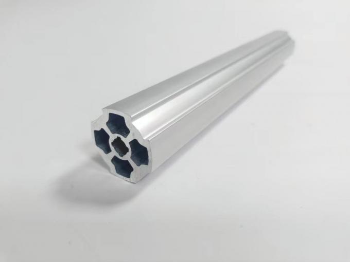 Flat Silvery Structural Aluminum Tubing 6063-T5 Casting For Workbench ...